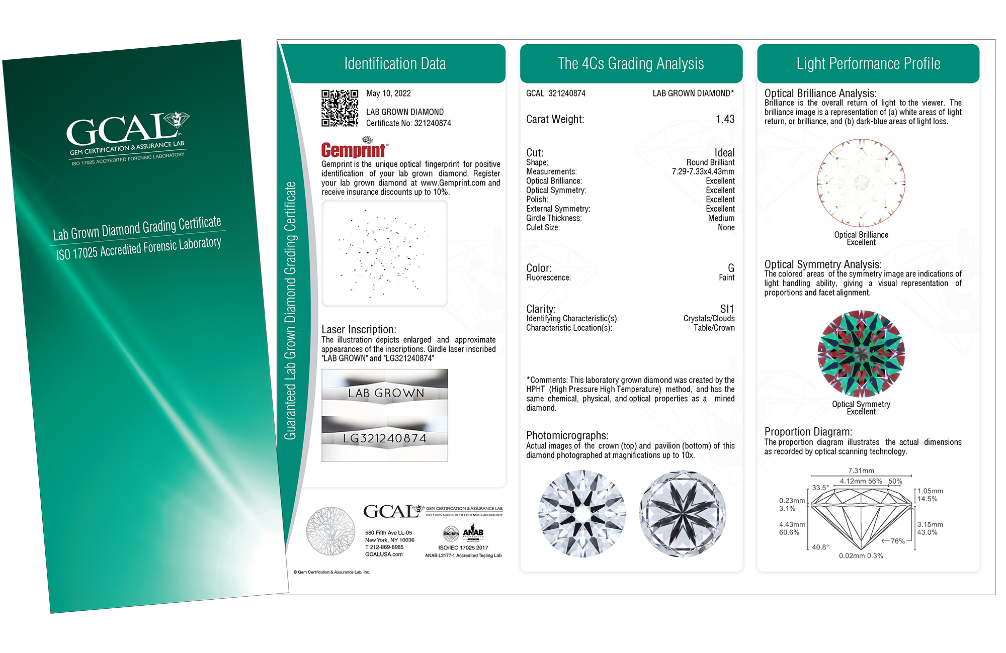 GCAL Certificate Design Update