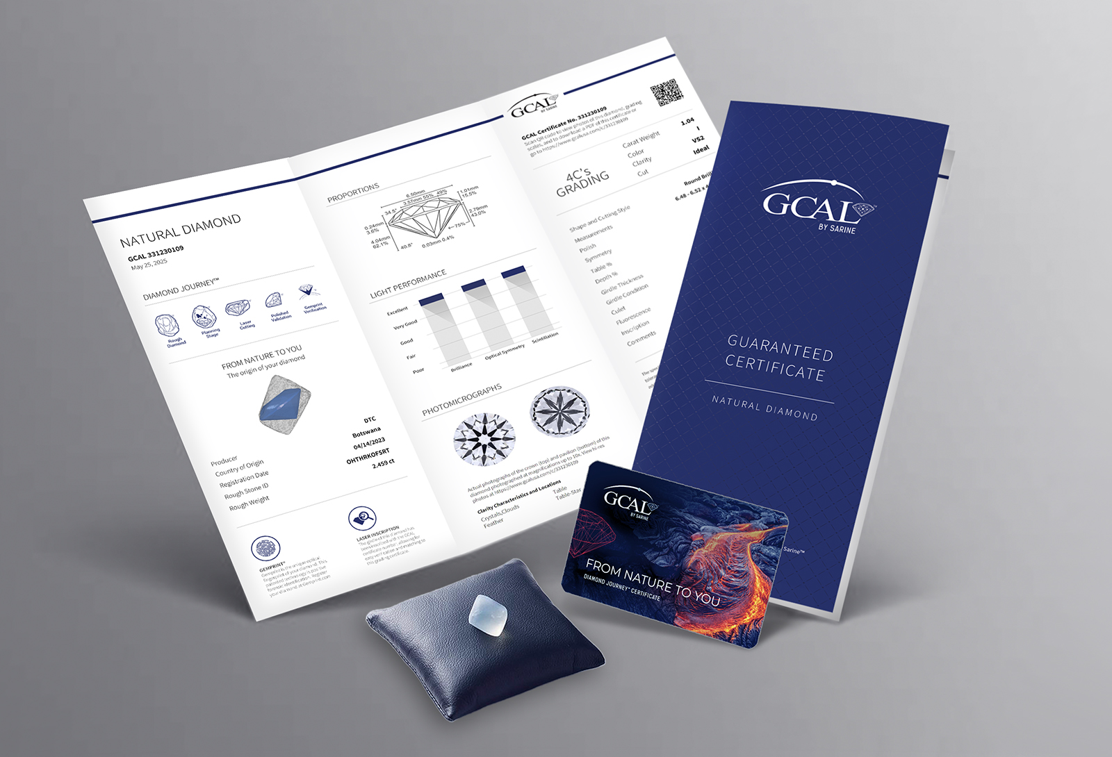 Introducing the Guaranteed 4Cs Grading Certificate with Diamond Journey™